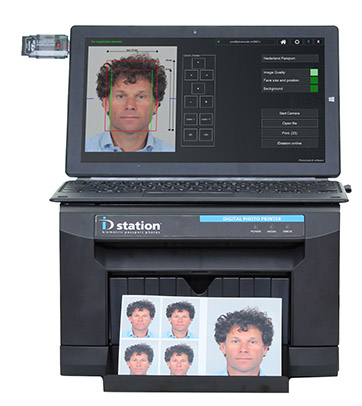 ID station Biometric passport photos - ID station Read Card