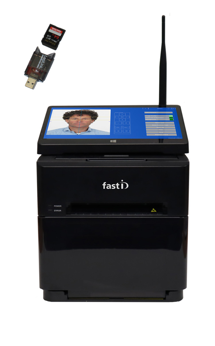 ID station Biometric passport photos - fastID Read Card