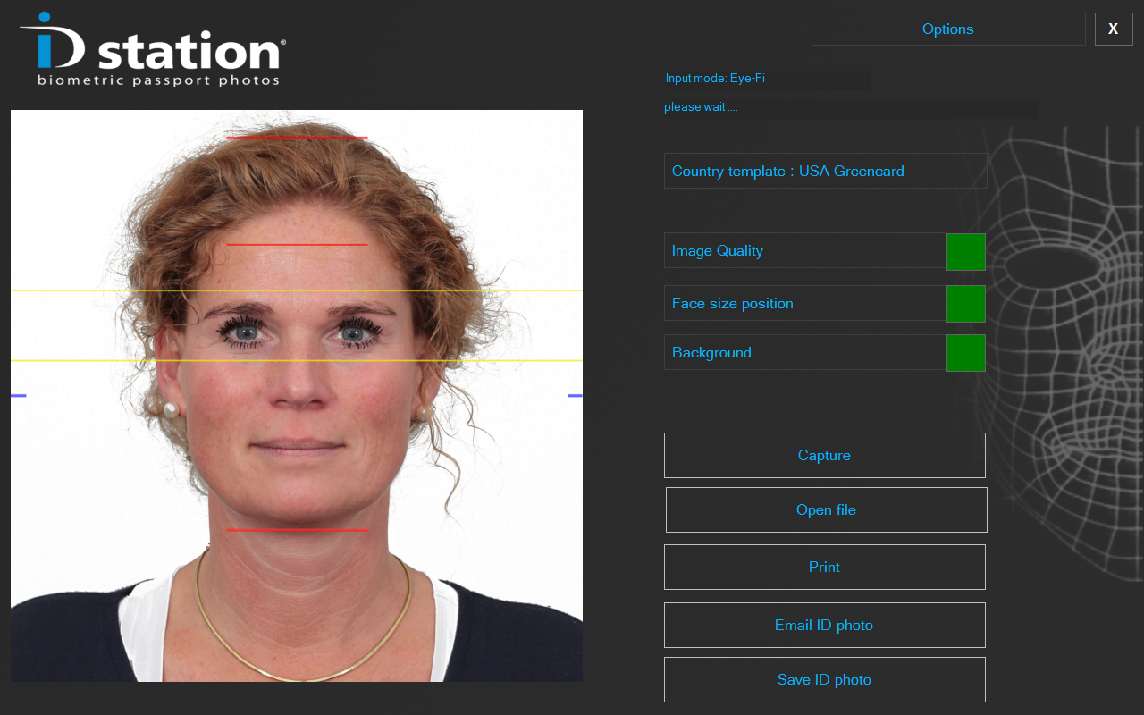 ID station Biometric passport photos - ID station Read Card